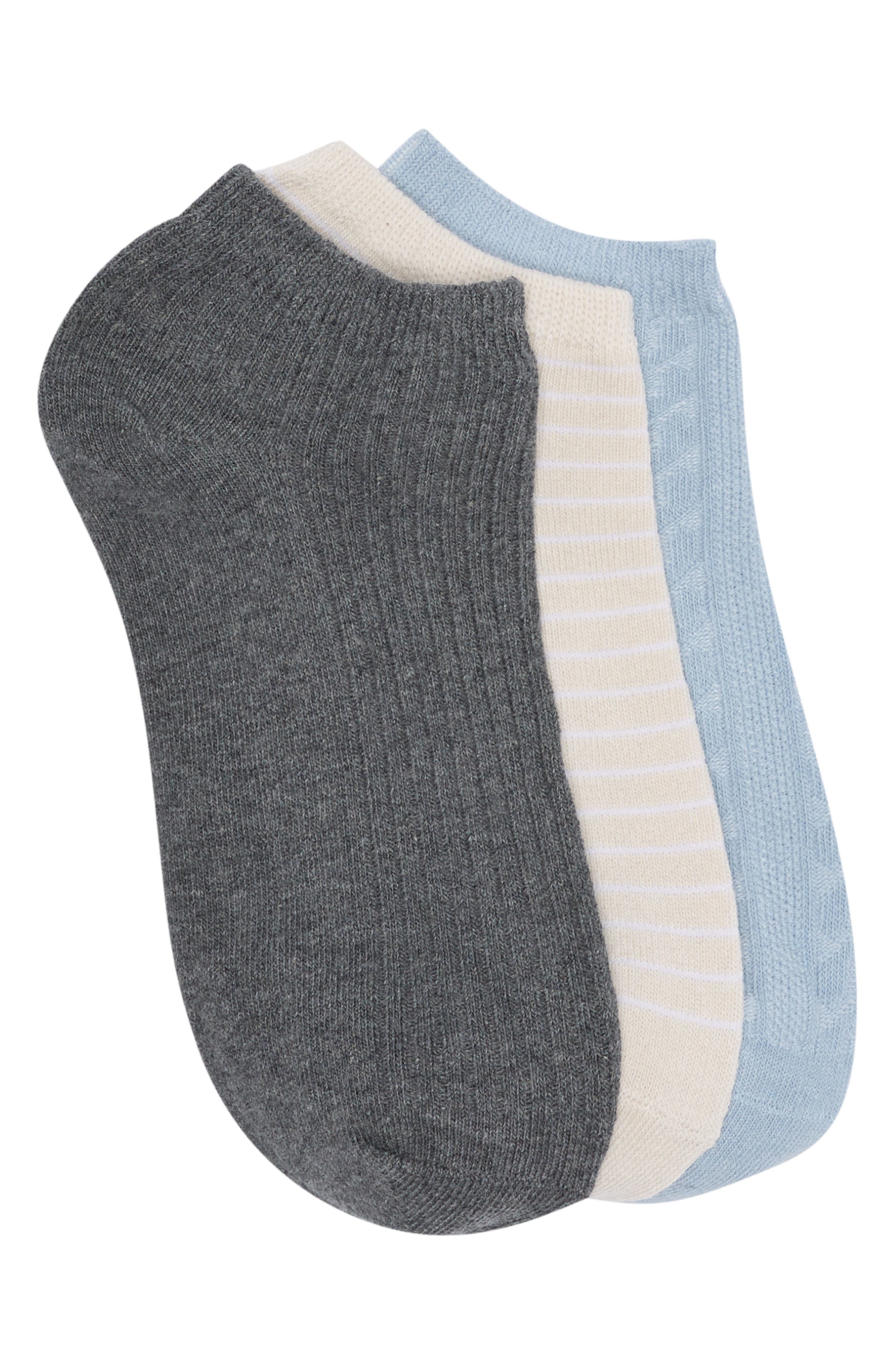 NORDSTROM RACK Soft Textured Ankle Sock - Pack of 3 | Nordstromrack