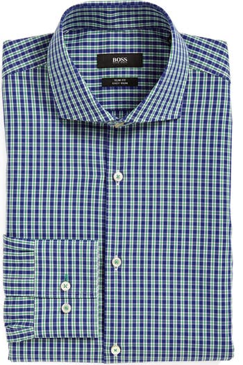 BOSS 'Jaser' WW Slim Fit Easy Iron Check Dress Shirt | Nordstrom
