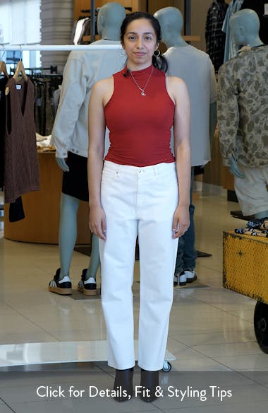 FRAME The Hang High Waist Ankle Straight Leg Jeans | Nordstromrack