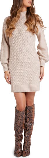 GUESS Cassandra Turtleneck Sweater Dress | Nordstrom