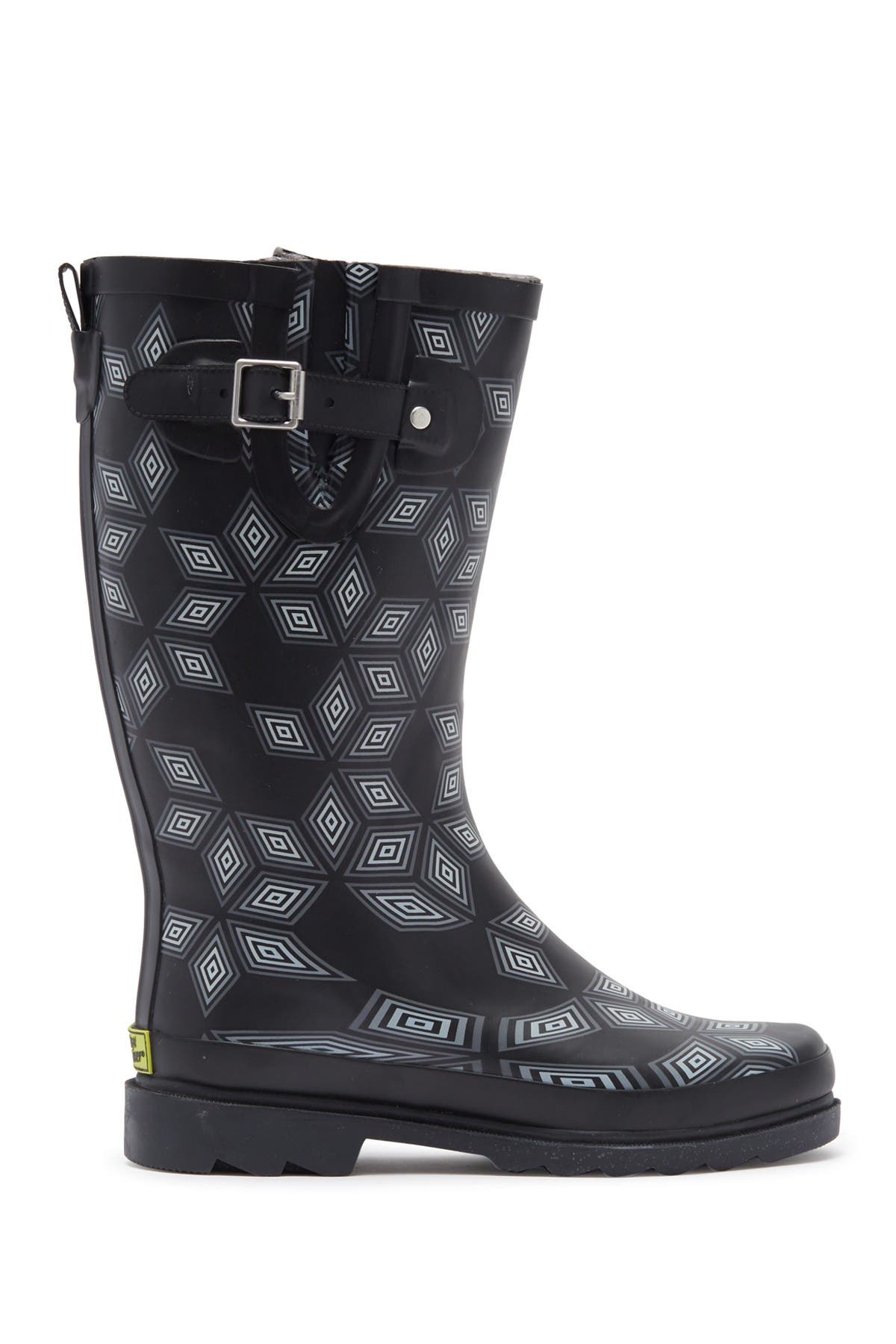 Western Chief Cubique Printed Faux Fur Lined Rain Boot | Nordstromrack