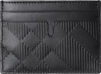 Burberry Sandon Check Embossed Leather Card Case Nordstrom