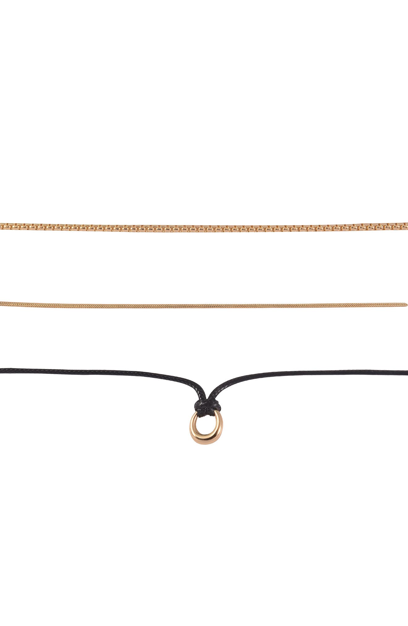 RACHEL Rachel Roy Oval Pendant Layered Necklace | Nordstromrack