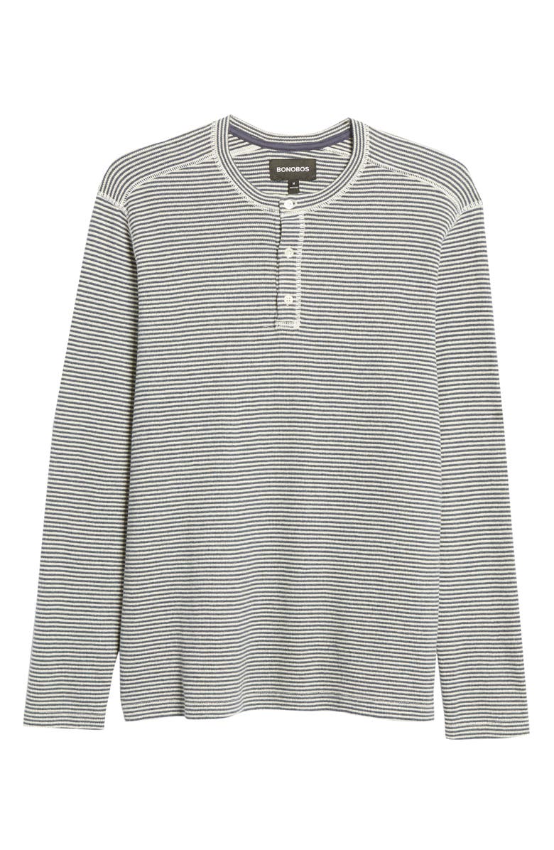 Bonobos Men's Stripe Thermal Knit Cotton Henley | Nordstrom