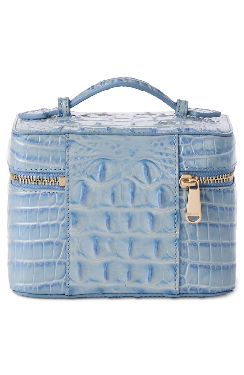 Brahmin Small Charmaine Croc Embossed Leather Train Case | Nordstrom