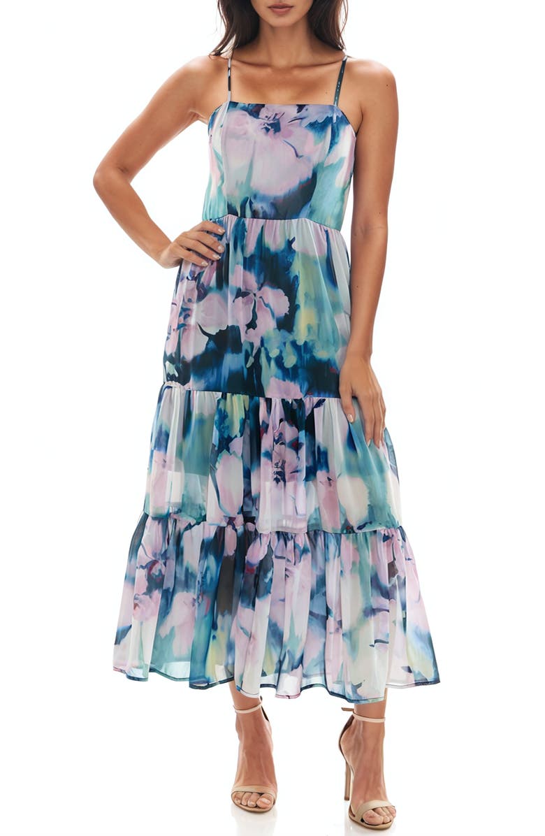 Socialite Smocked Back Tiered Maxi Dress | Nordstromrack