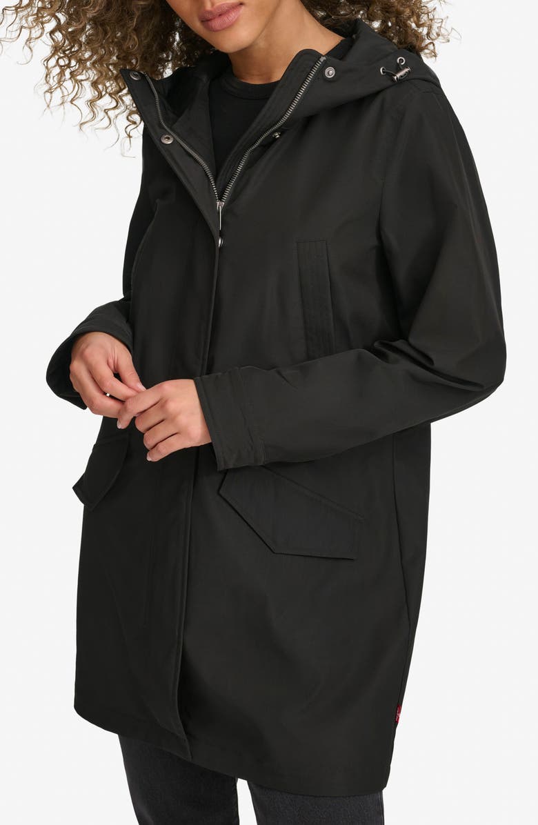 Levi's® Techy Water Resistant Fishtail Hem Hooded Jacket | Nordstromrack