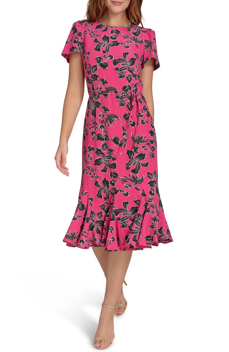 Tommy Hilfiger Trumpet Hem Midi Dress | Nordstromrack
