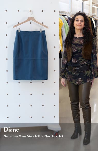 BOSS Seltoni Leather Skirt | Nordstromrack