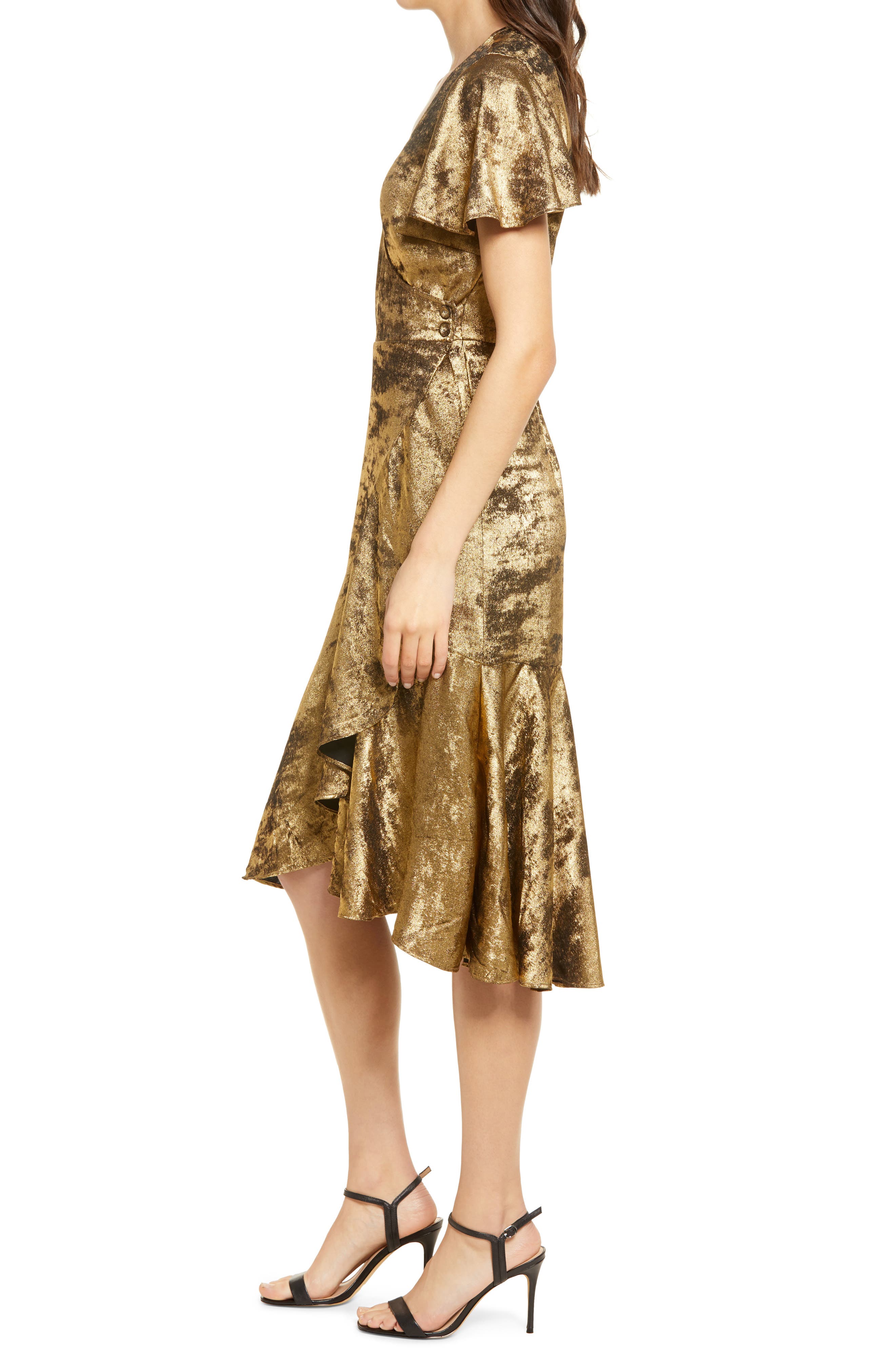 Chelsea28 Metallic Ruffle Dress | Nordstromrack