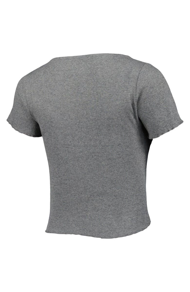 BOXERCRAFT Women's Gray Alabama Crimson Tide Baby Rib Lettuce-Edge Trim ...