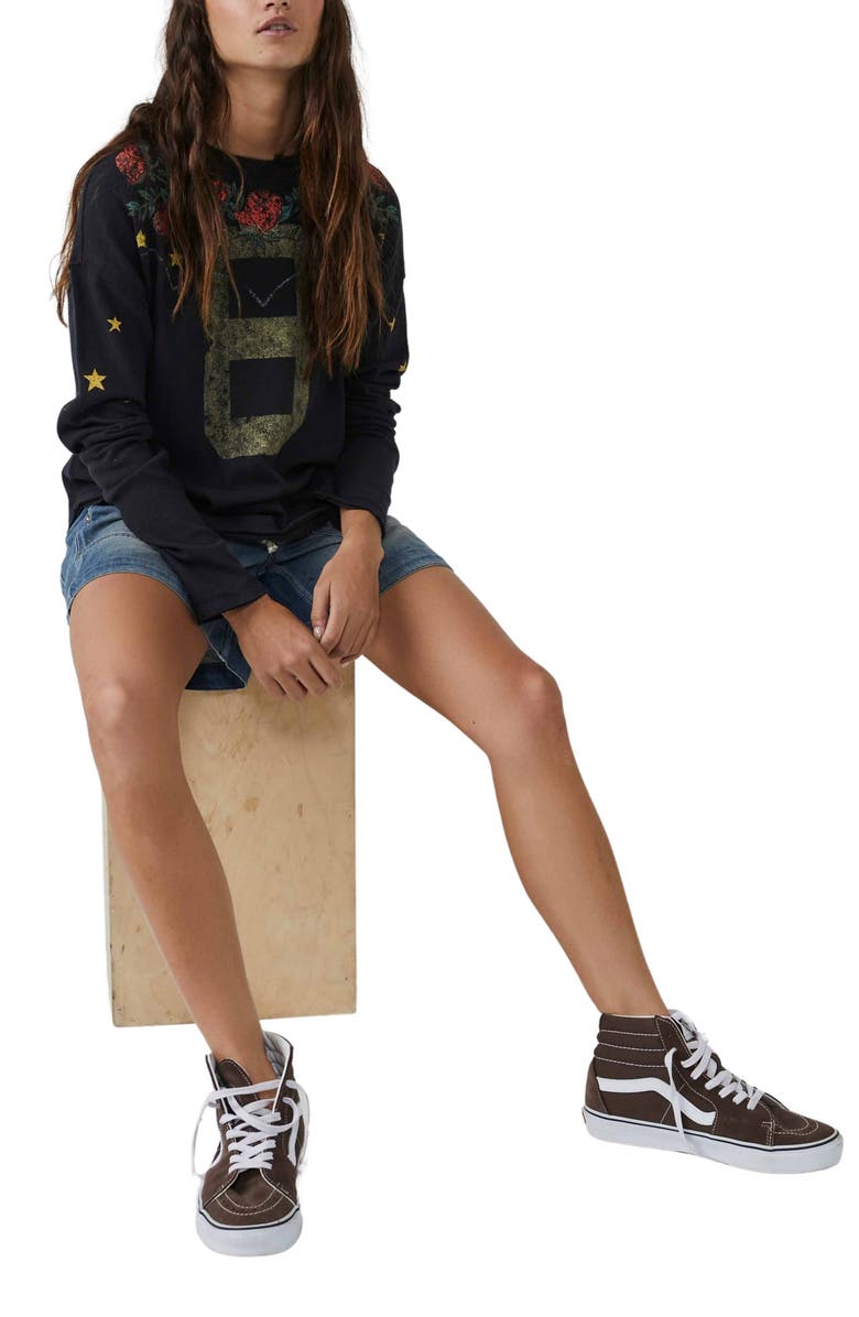 Free People Homestead Long Sleeve Cotton Graphic Tee | Nordstromrack