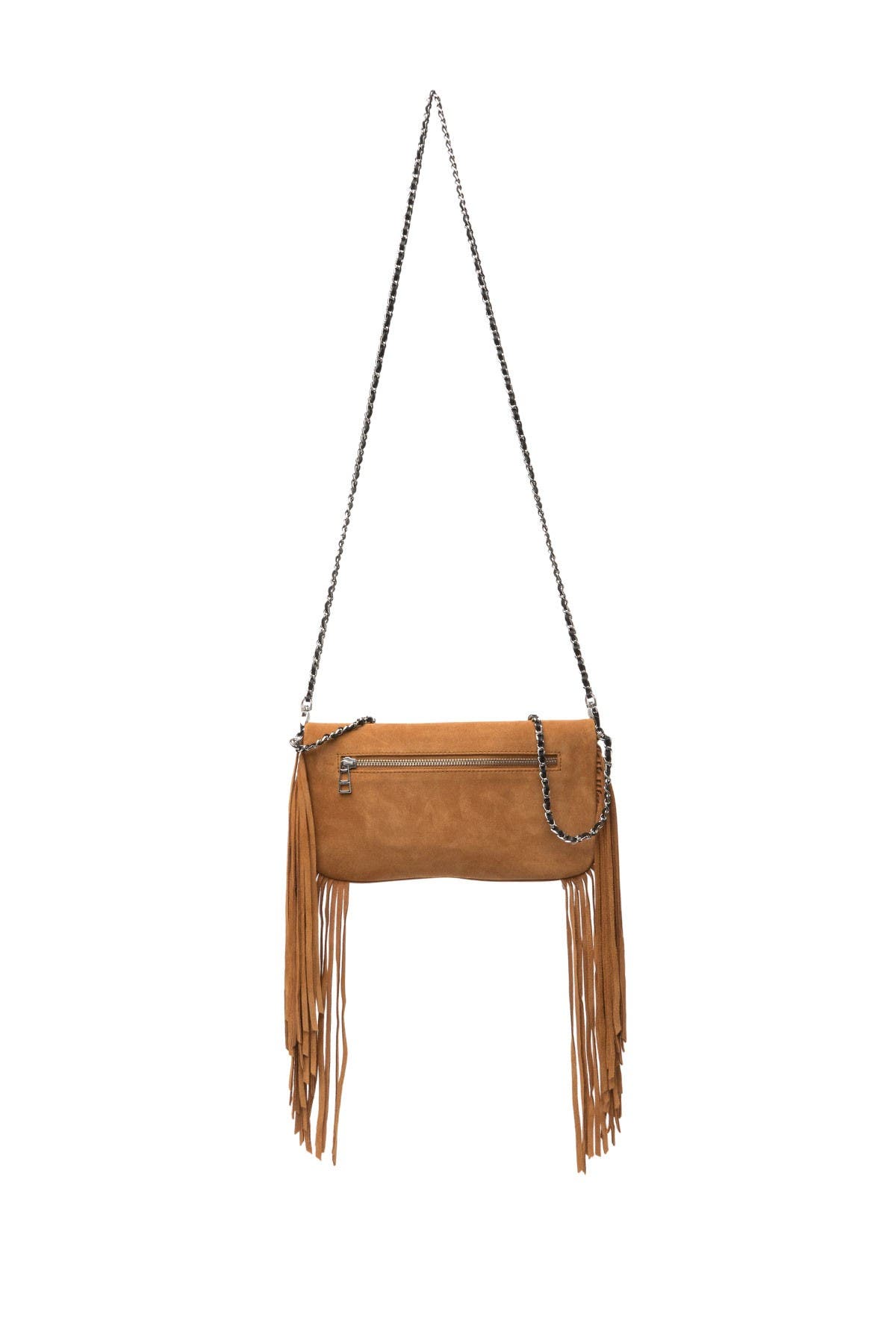 Zadig & Voltaire Rock Suede & Fringes Crossbody Bag | Nordstromrack
