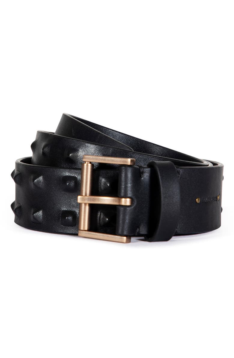 AllSaints Pyramid Leather Belt | Nordstrom