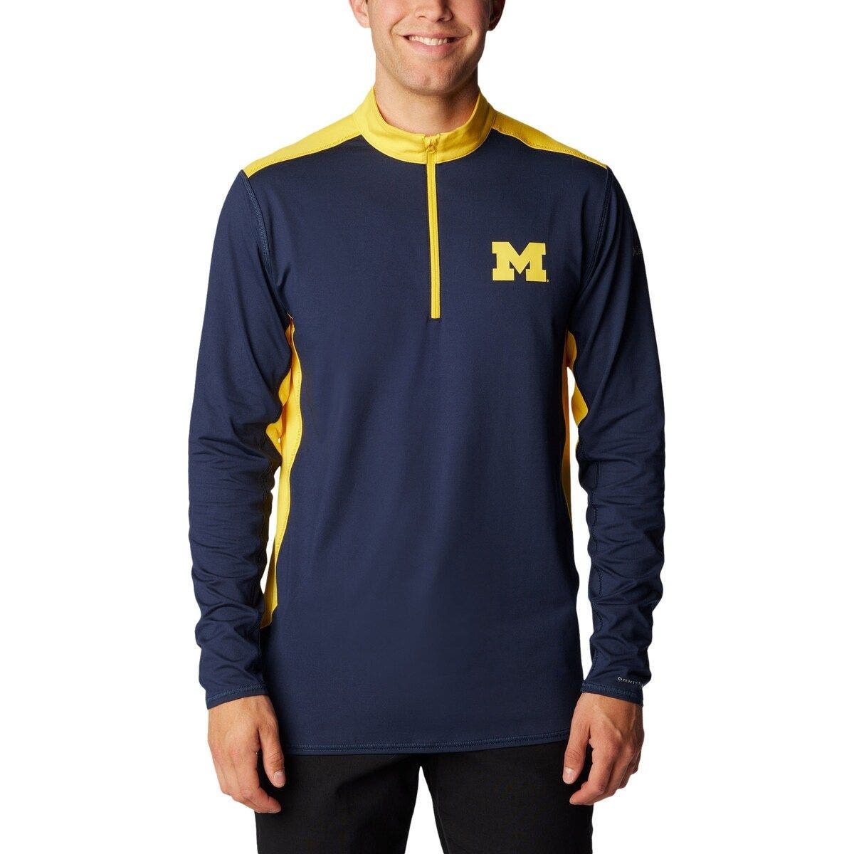 Columbia Men's Columbia Navy Michigan Wolverines Tech Trail™ Omni-Shade ...
