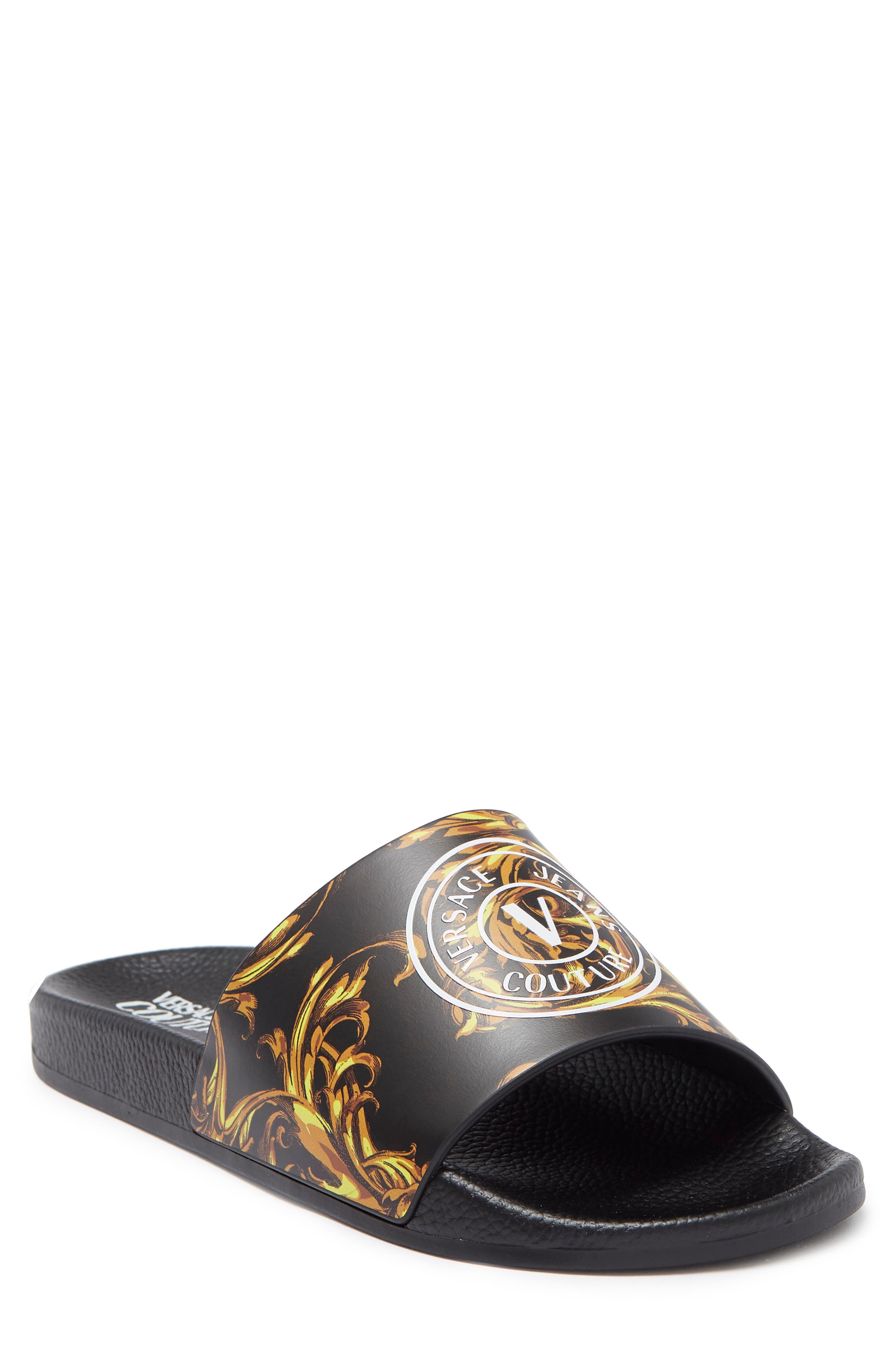 Versace Jeans Logo Slide Sandal (Women) | Nordstromrack