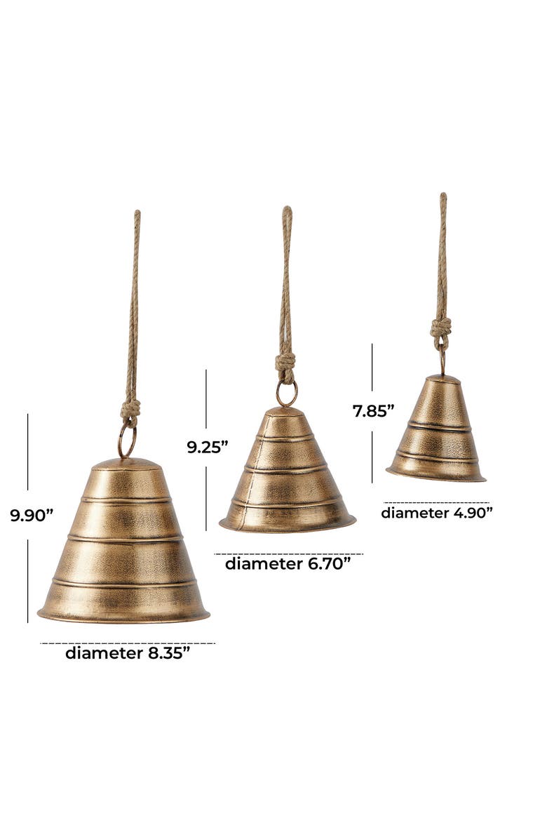GINGER BIRCH STUDIO Brass Metal Meditation Decorative Cow Bell with ...