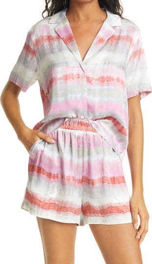 Rails Maui Satin Short Sleeve Button-Up Shirt | Nordstromrack