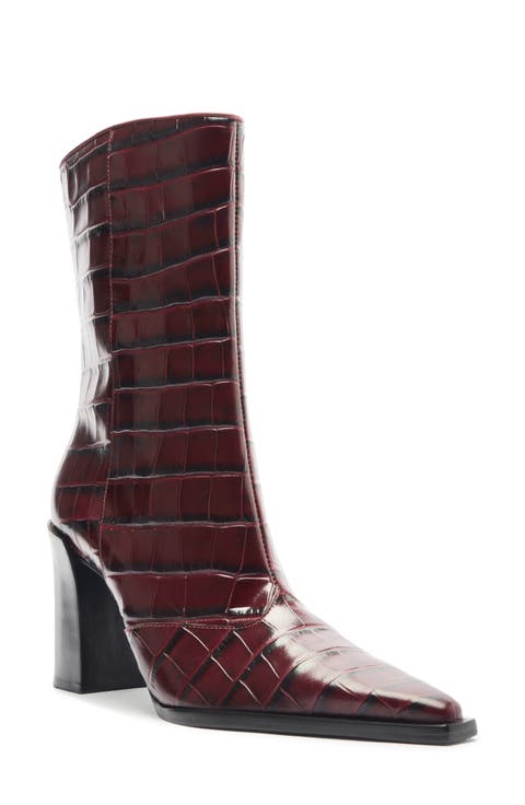 Burgundy Knee-High & Mid-Calf Boots for Women | Nordstrom Rack