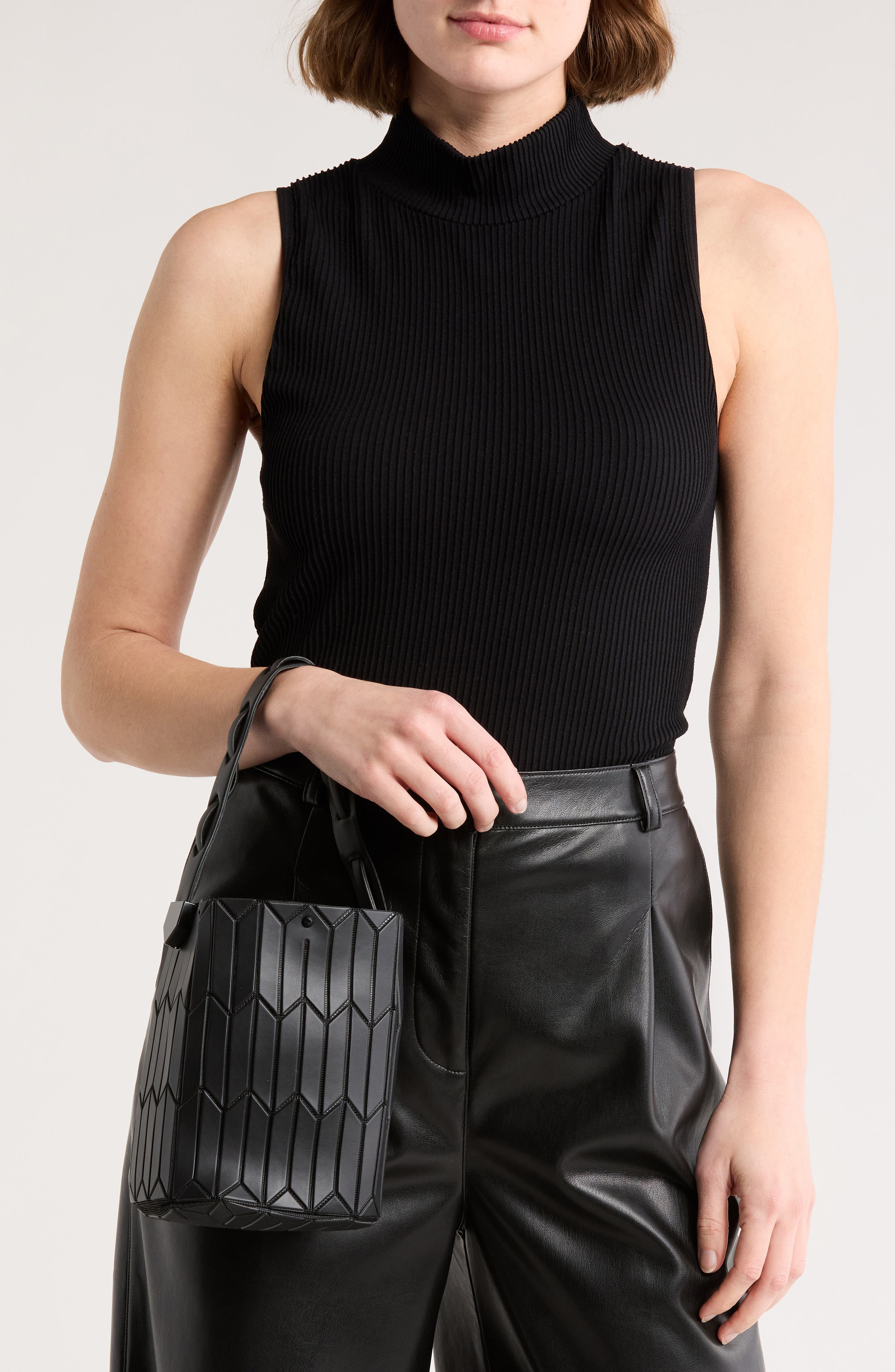 PATRIZIA LUCA Long Chevron Bucket Tote Bag | Nordstromrack
