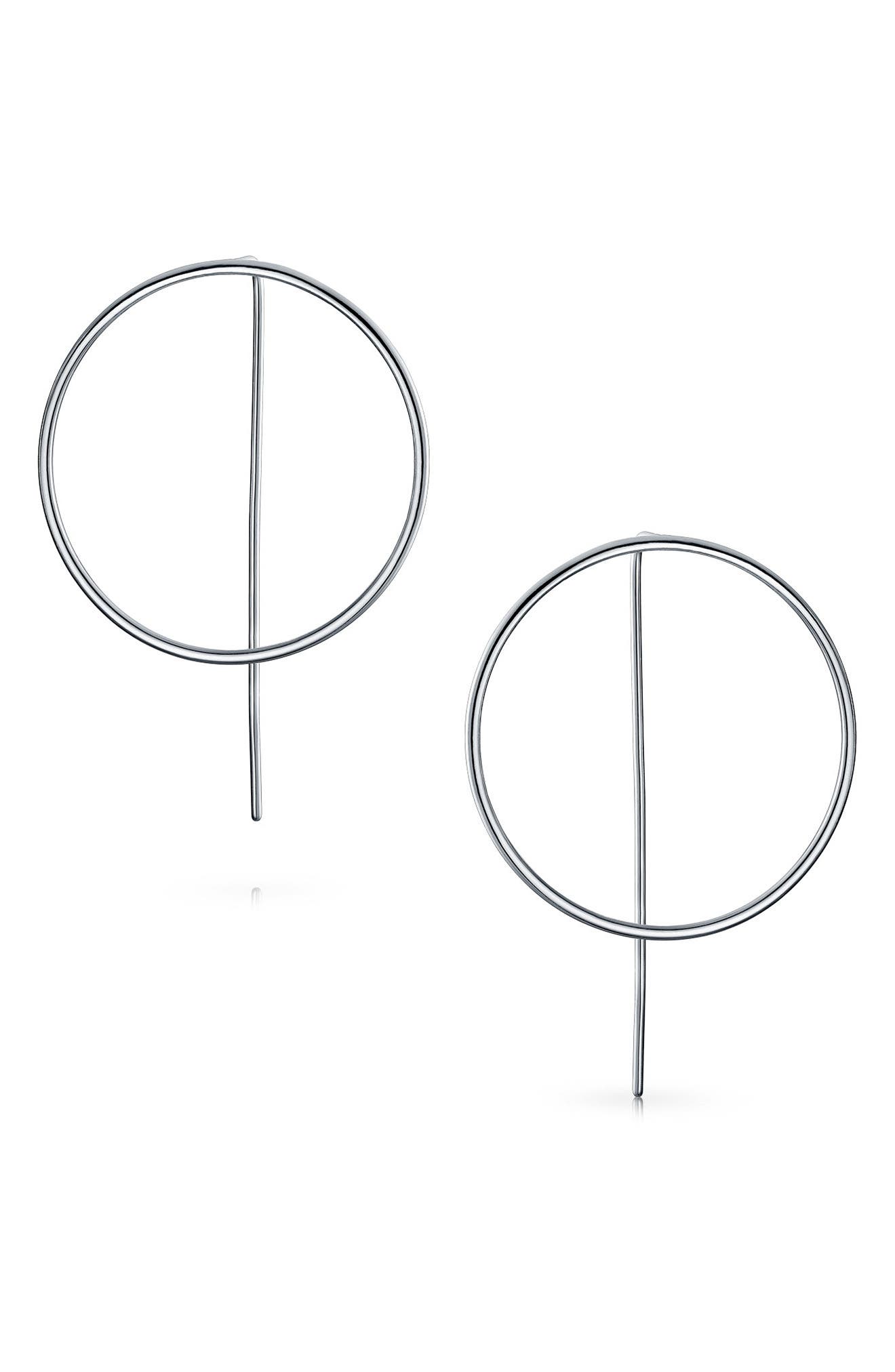 BLING JEWELRY Geometric Open Circle Earrings | Nordstromrack