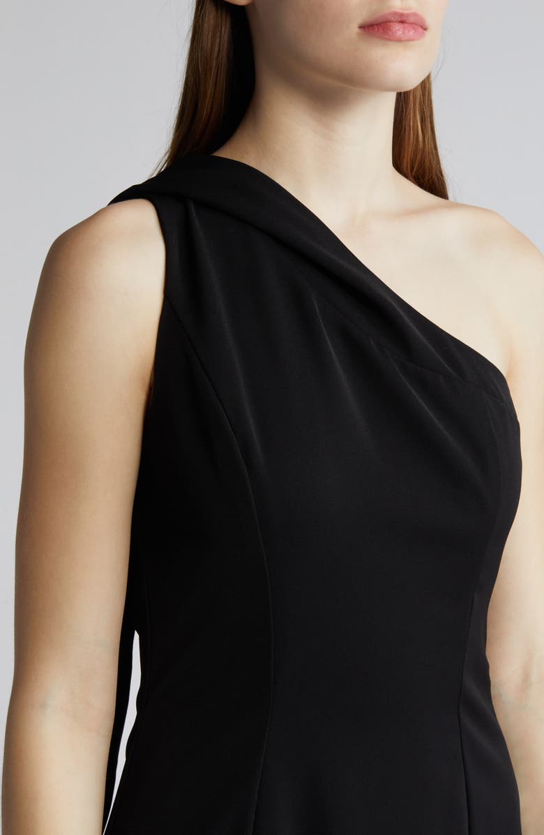 Black Halo Myleen Ruffle Halter Midi Dress | Nordstromrack