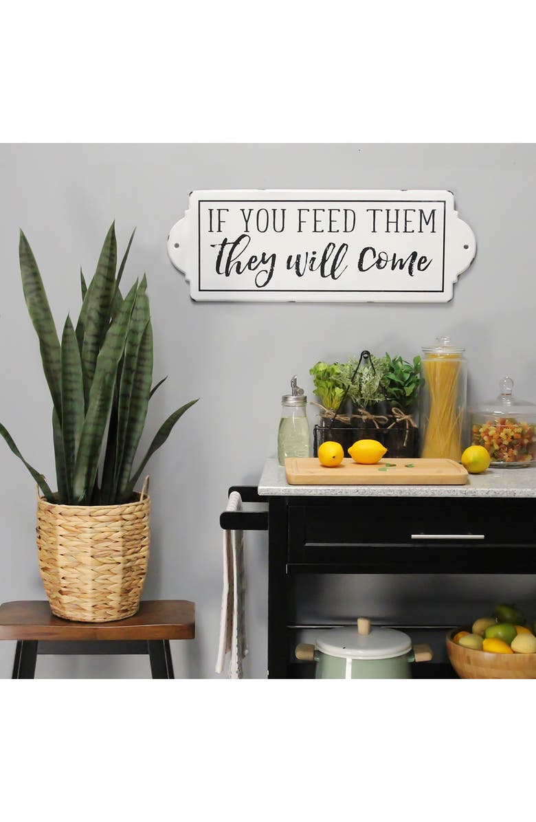 STRATTON HOME DECOR If You Feed Them, They Will Come Metal Wall Art ...