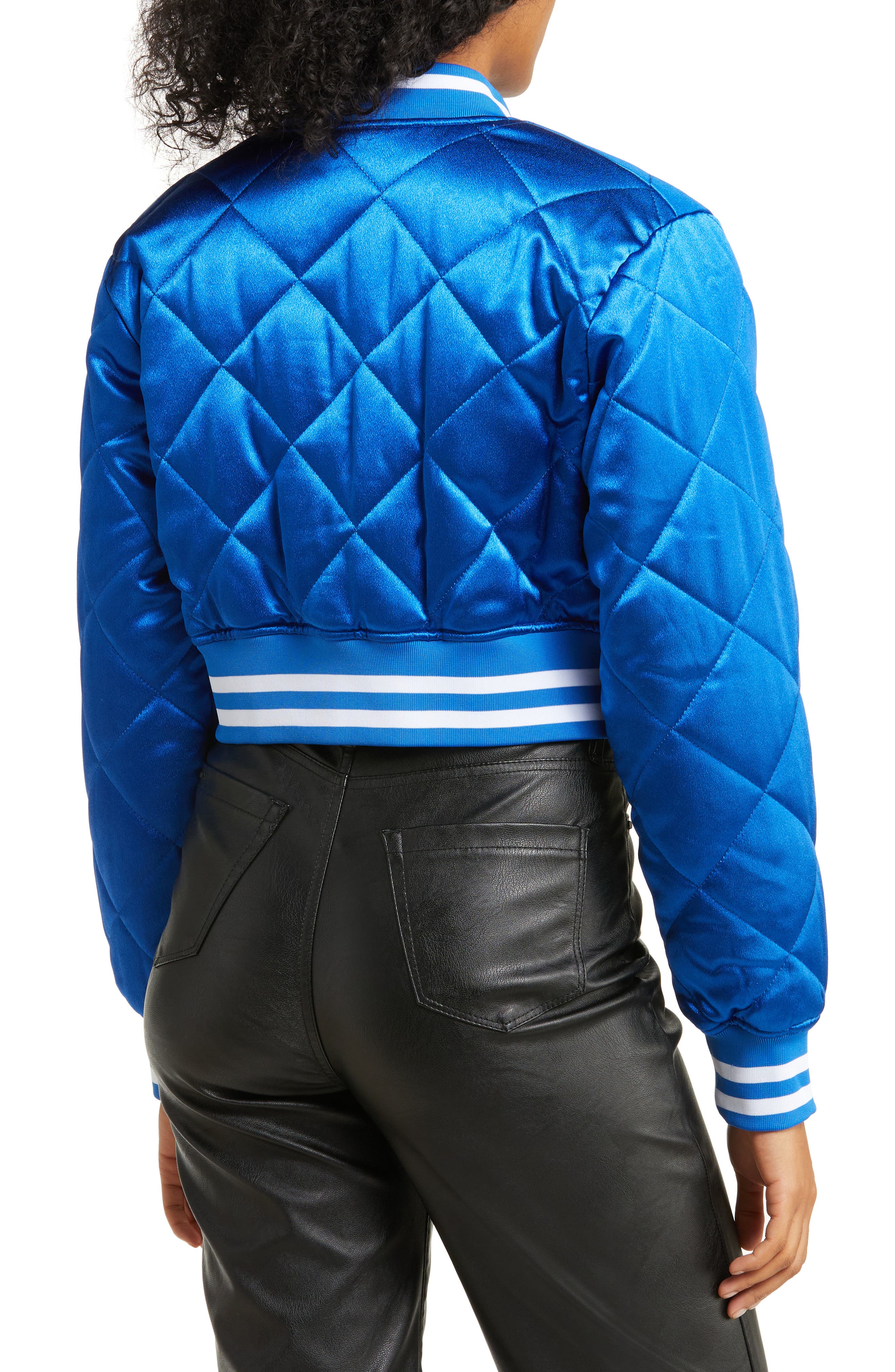 Satin Quilted Varsity Jacket (Women) | Nordstromrack