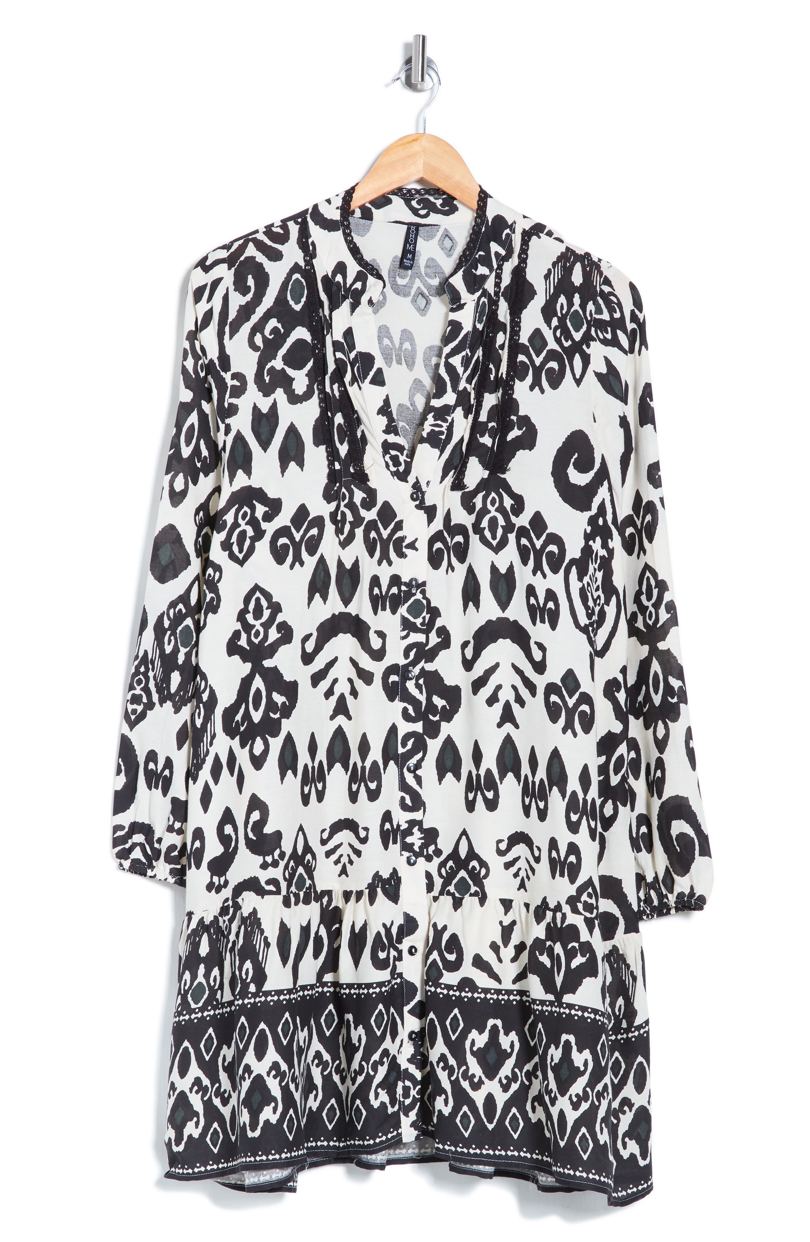 BOHO ME Print Button-Up Tunic | Nordstromrack