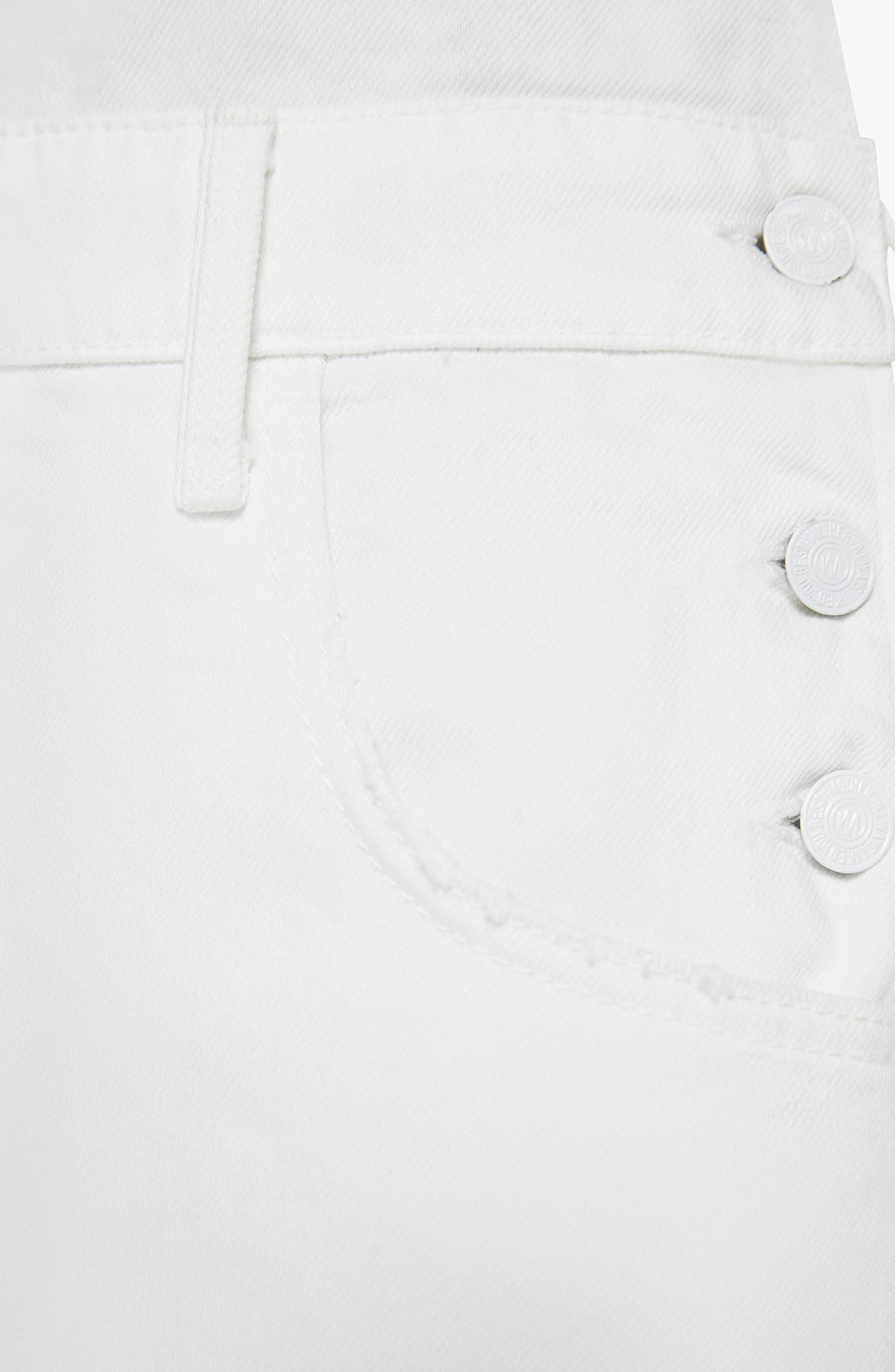 MOTHER The Half Pipe Frayed Bermuda Denim Shortalls | Nordstrom