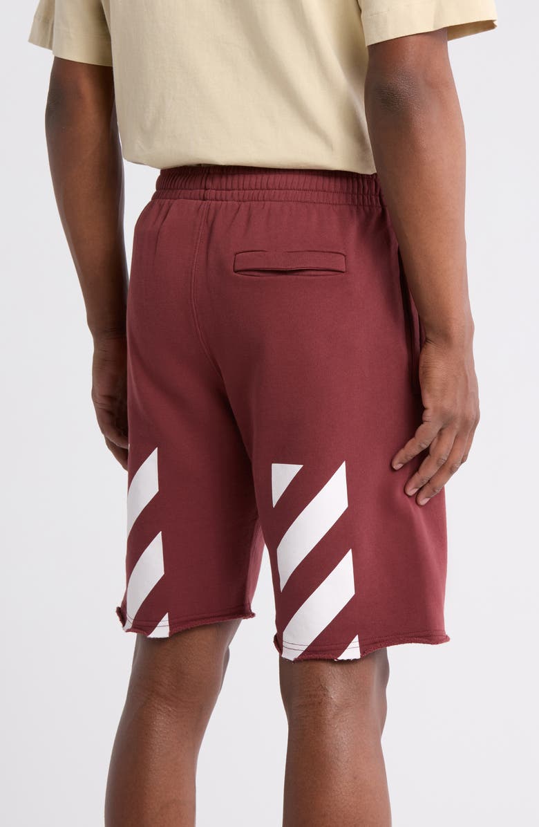 Off-White Diagonal Helvetica Cotton Sweat Shorts | Nordstromrack