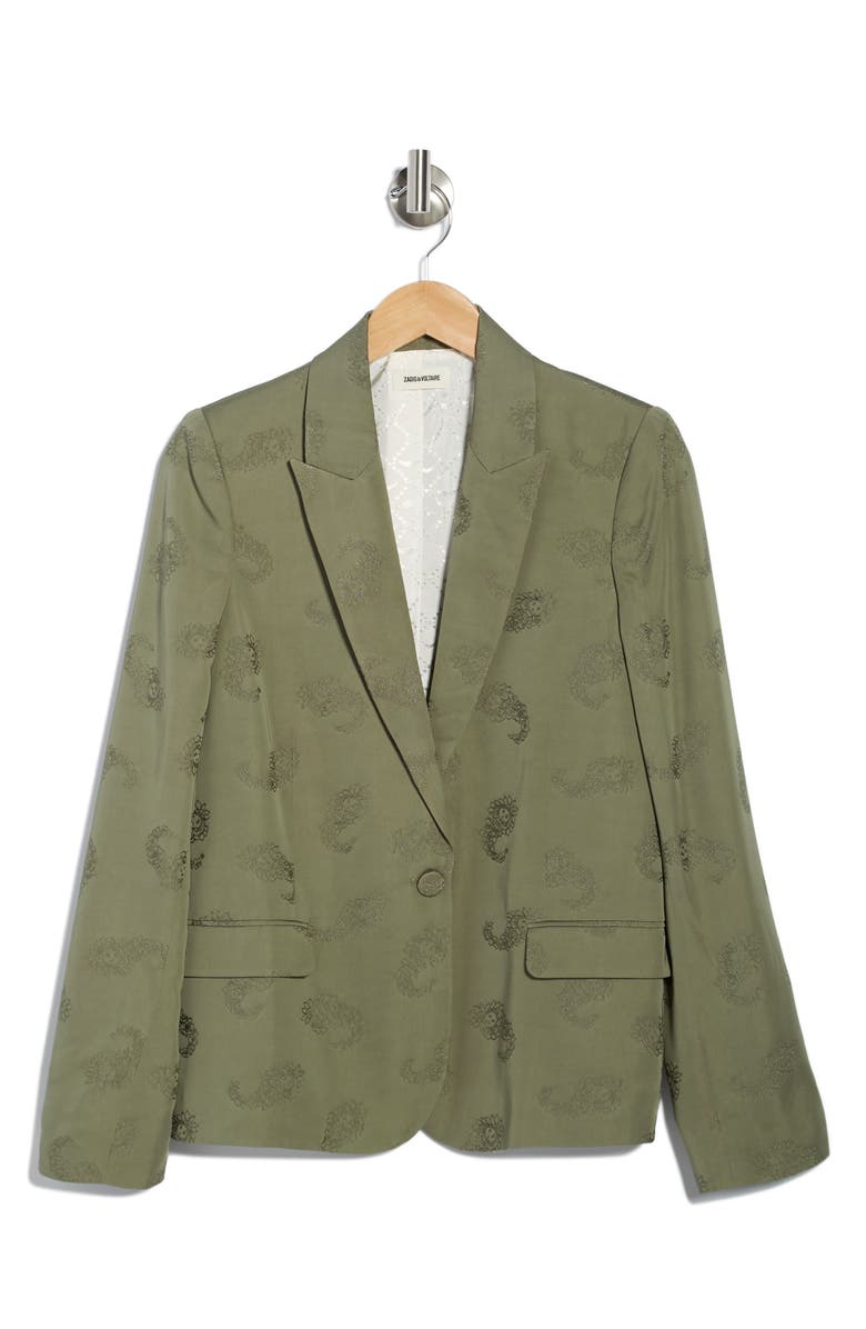 Zadig & Voltaire Victor Paisley Jacquard Blazer | Nordstromrack