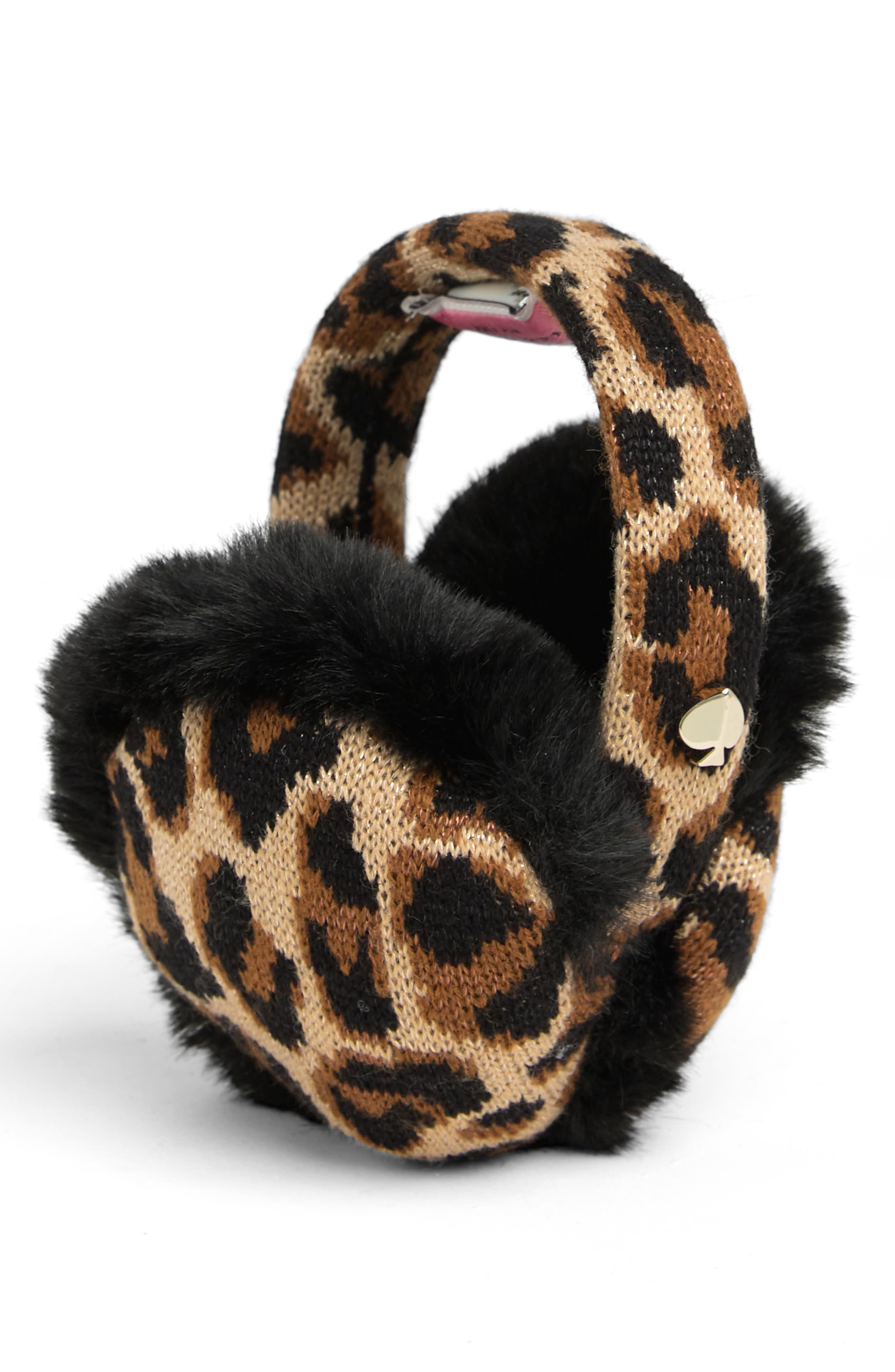 Kate Spade New York animal print faux fur earmuffs | Nordstromrack