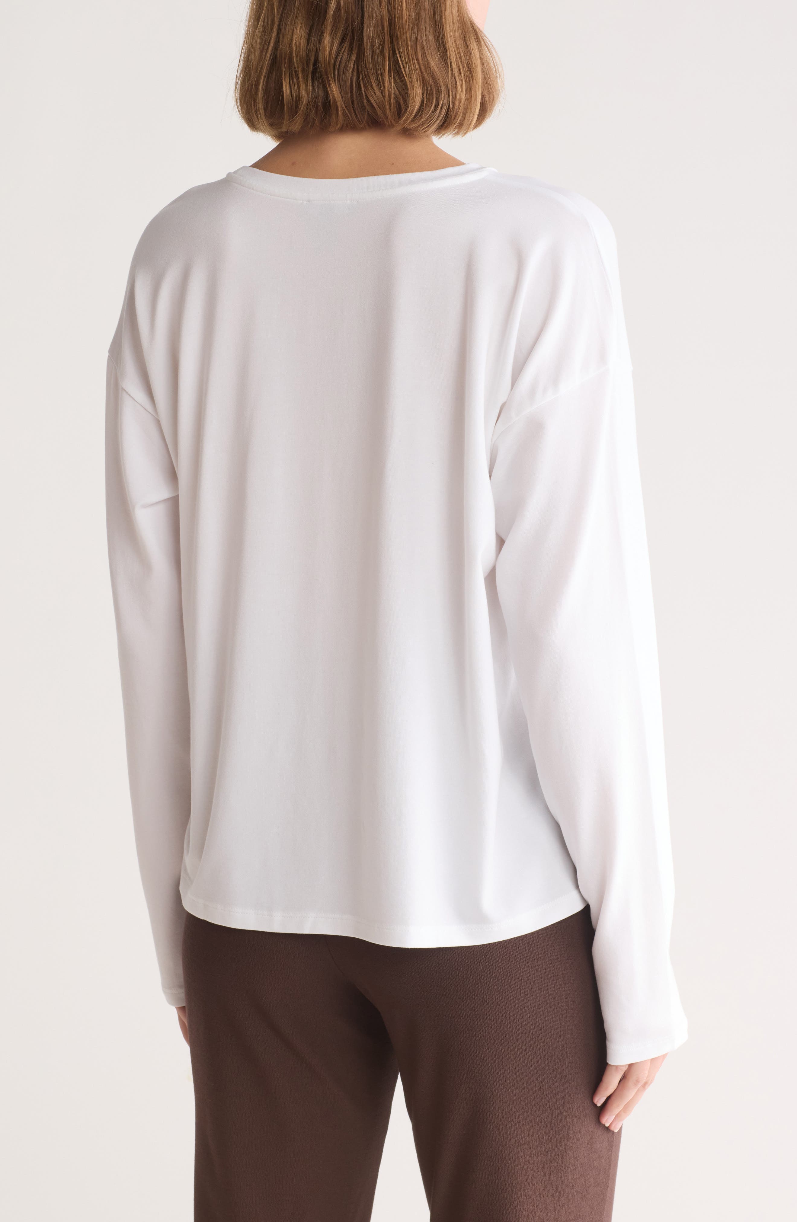 Eileen Fisher Boxy Long Sleeve T-Shirt | Nordstromrack