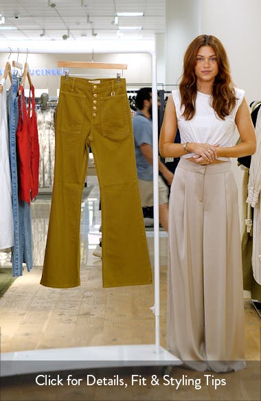 Ulla Johnson The Lou Button Fly Flare Jeans | Nordstromrack