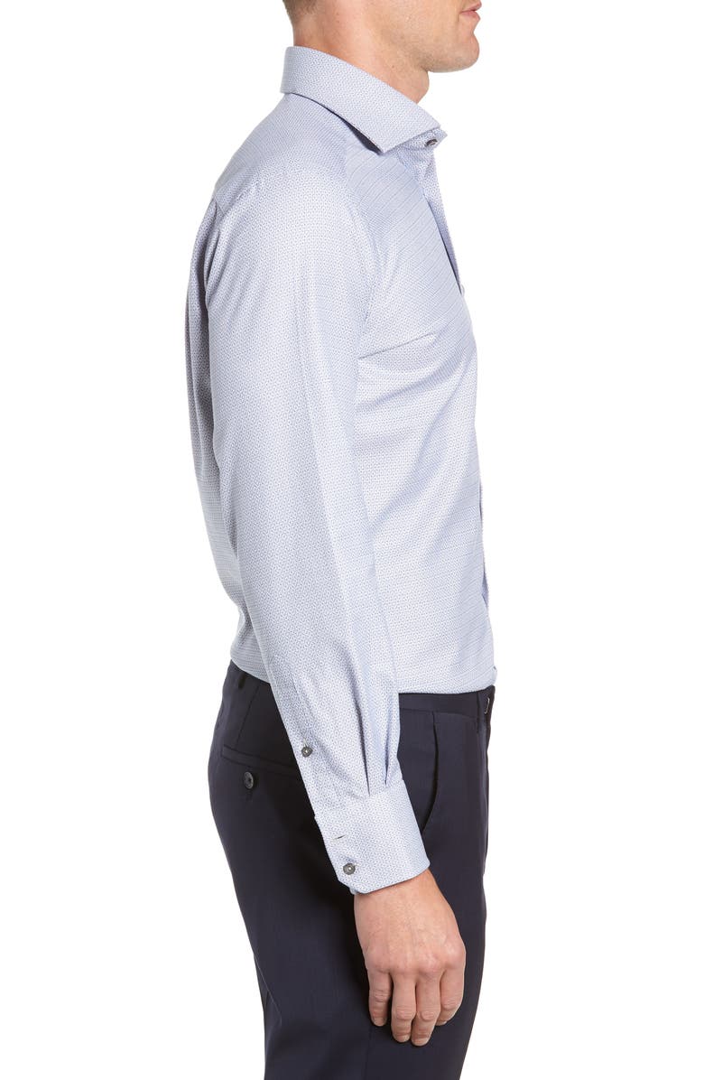 David Donahue Trim Fit Check Dress Shirt | Nordstrom