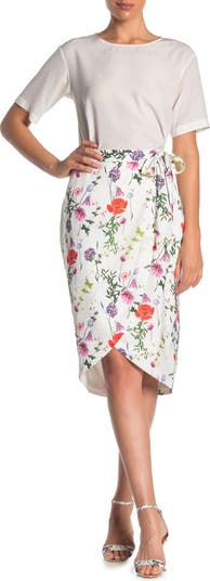 Ted Baker London Hedgerow Wrap Midi Skirt | Nordstromrack