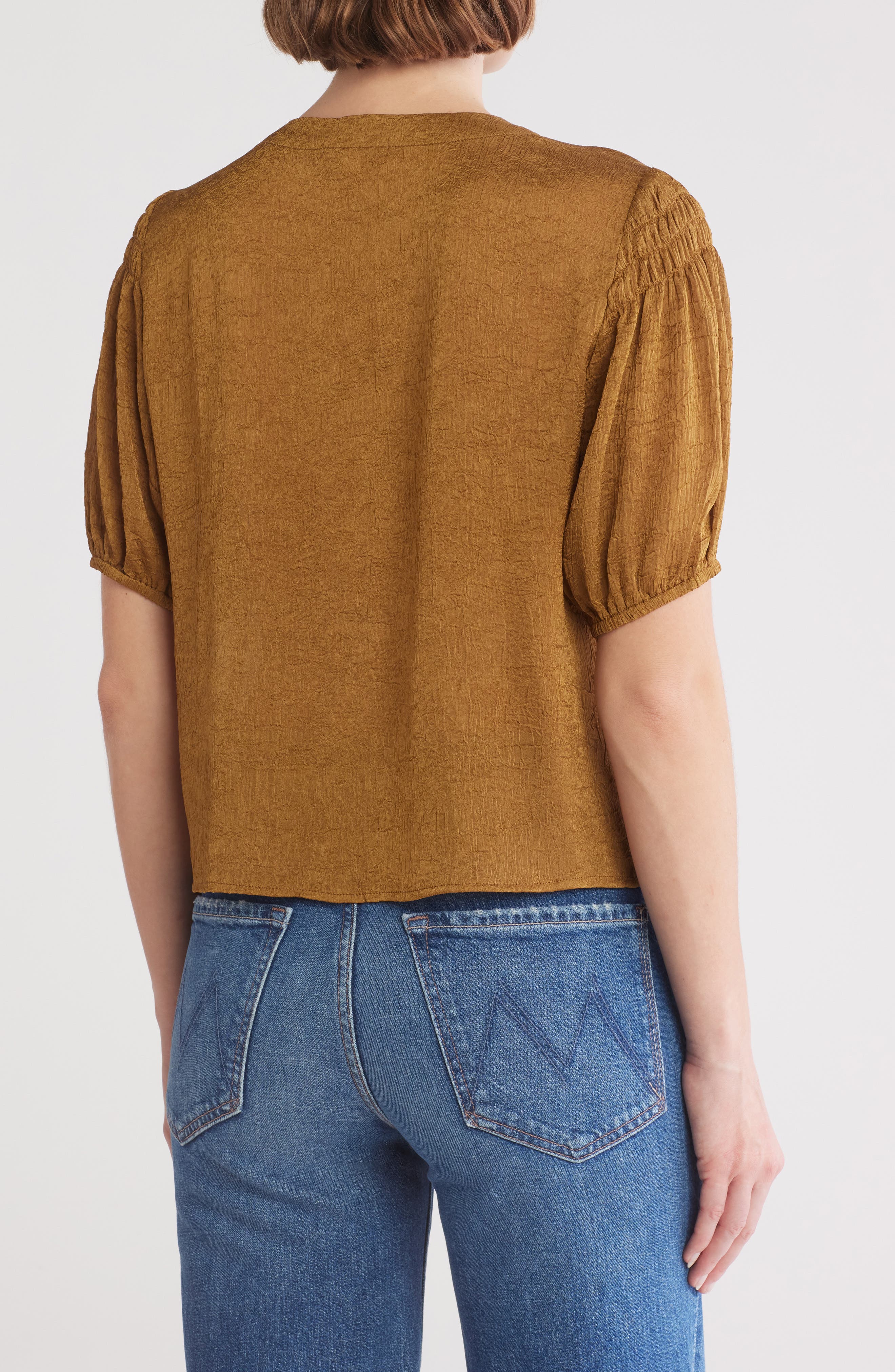 Pleione Puff Sleeve Button-Up Shirt | Nordstromrack