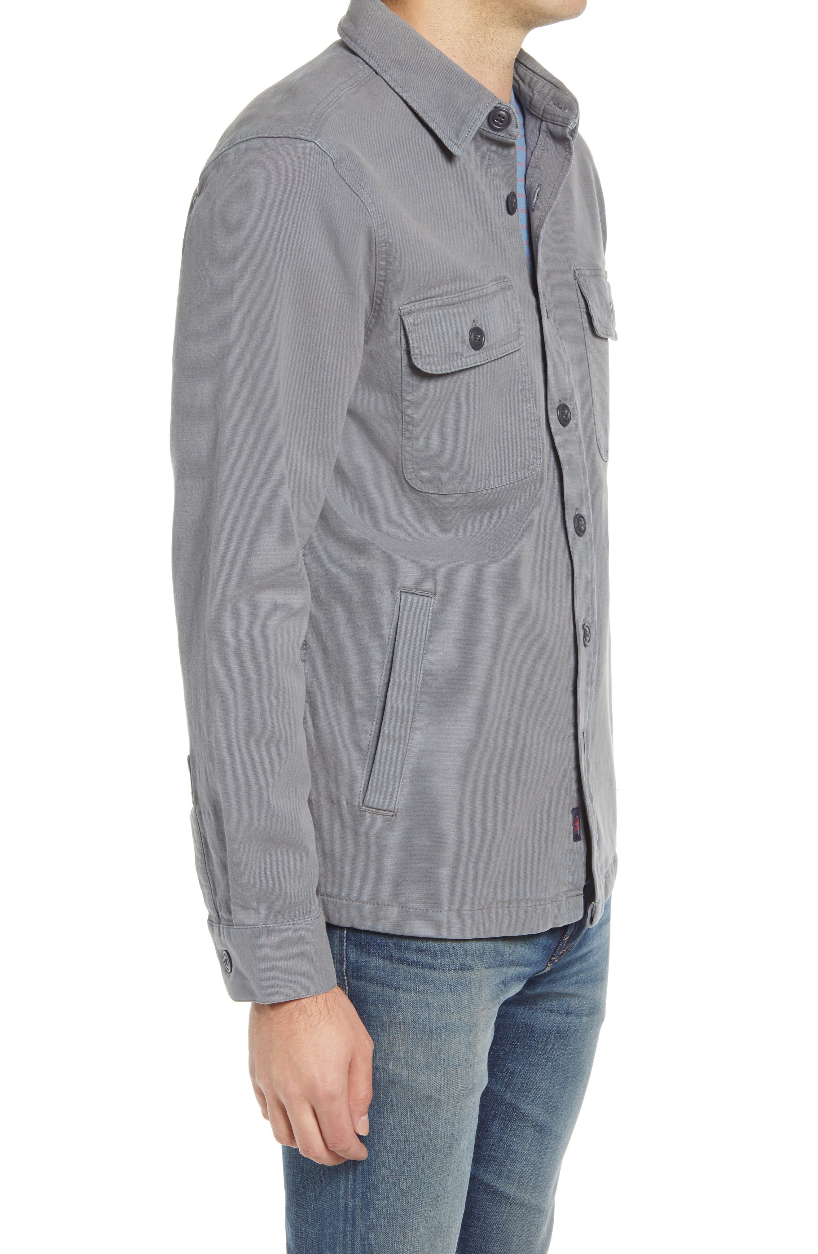 Faherty CPO Unlined Stretch Cotton Shirt Jacket | Nordstrom