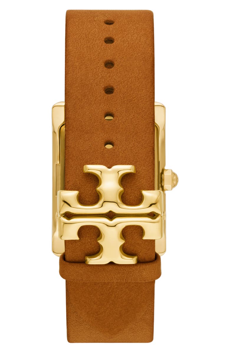 Tory Burch The Eleanor Leather Strap Watch, 25mm x 26mm | Nordstromrack