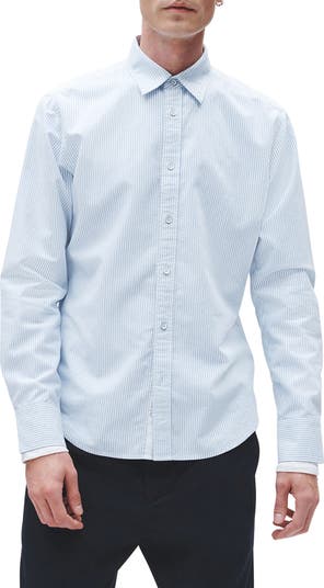 rag & bone Tomlin Stripe Cotton Button-Up Shirt | Nordstrom