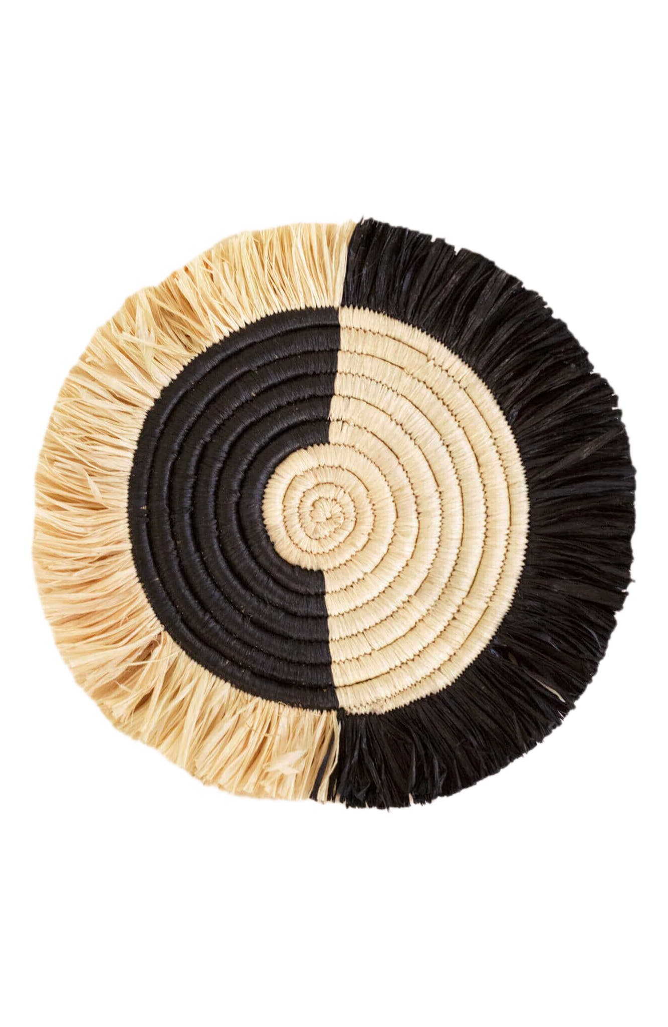 indego africa Two Tone Split Fringe Coasters - Set of 4 | Nordstrom