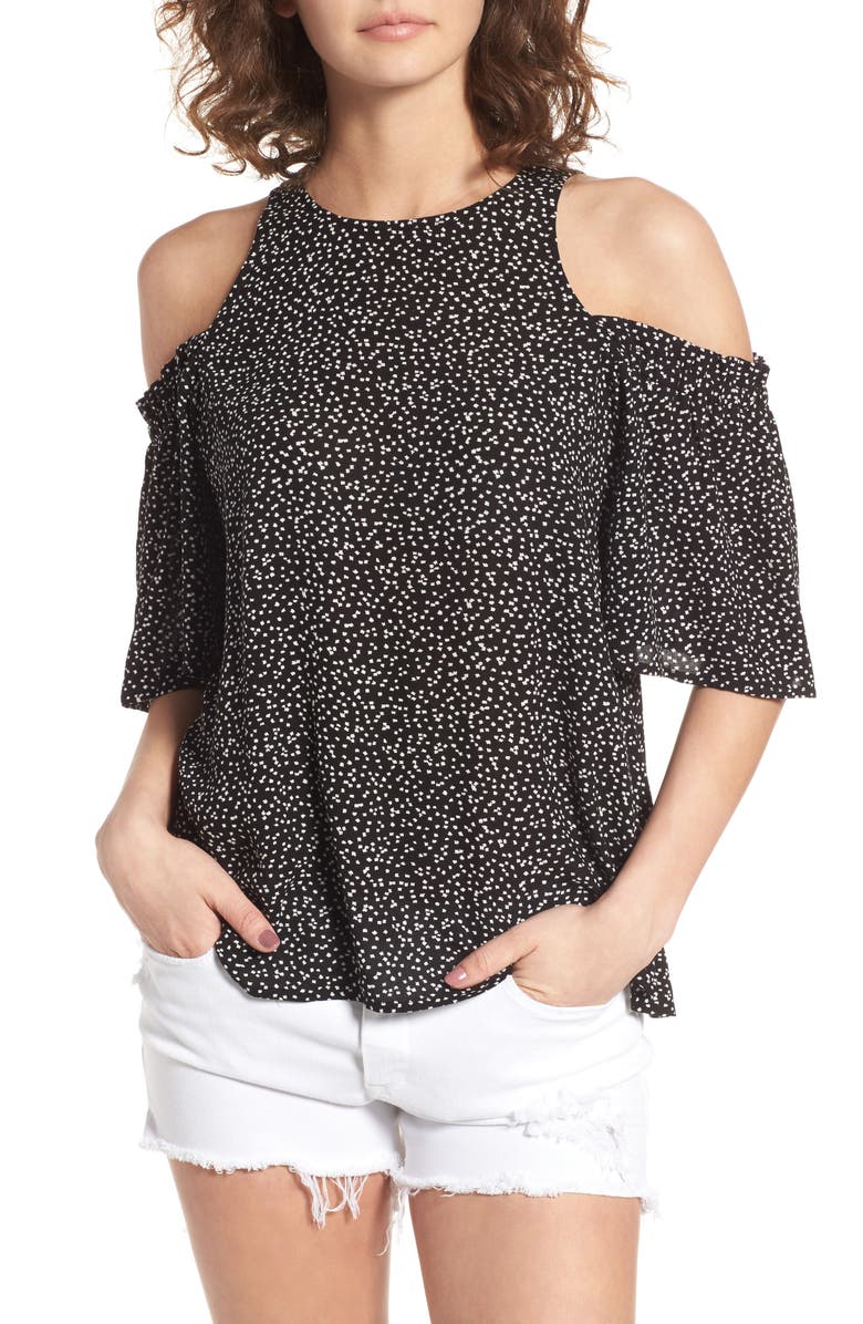 BP. Print Cold Shoulder Top | Nordstromrack