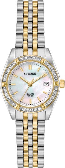 Citizen Two-Tone Quartz Bracelet Watch, 26mm x 7mm | Nordstromrack