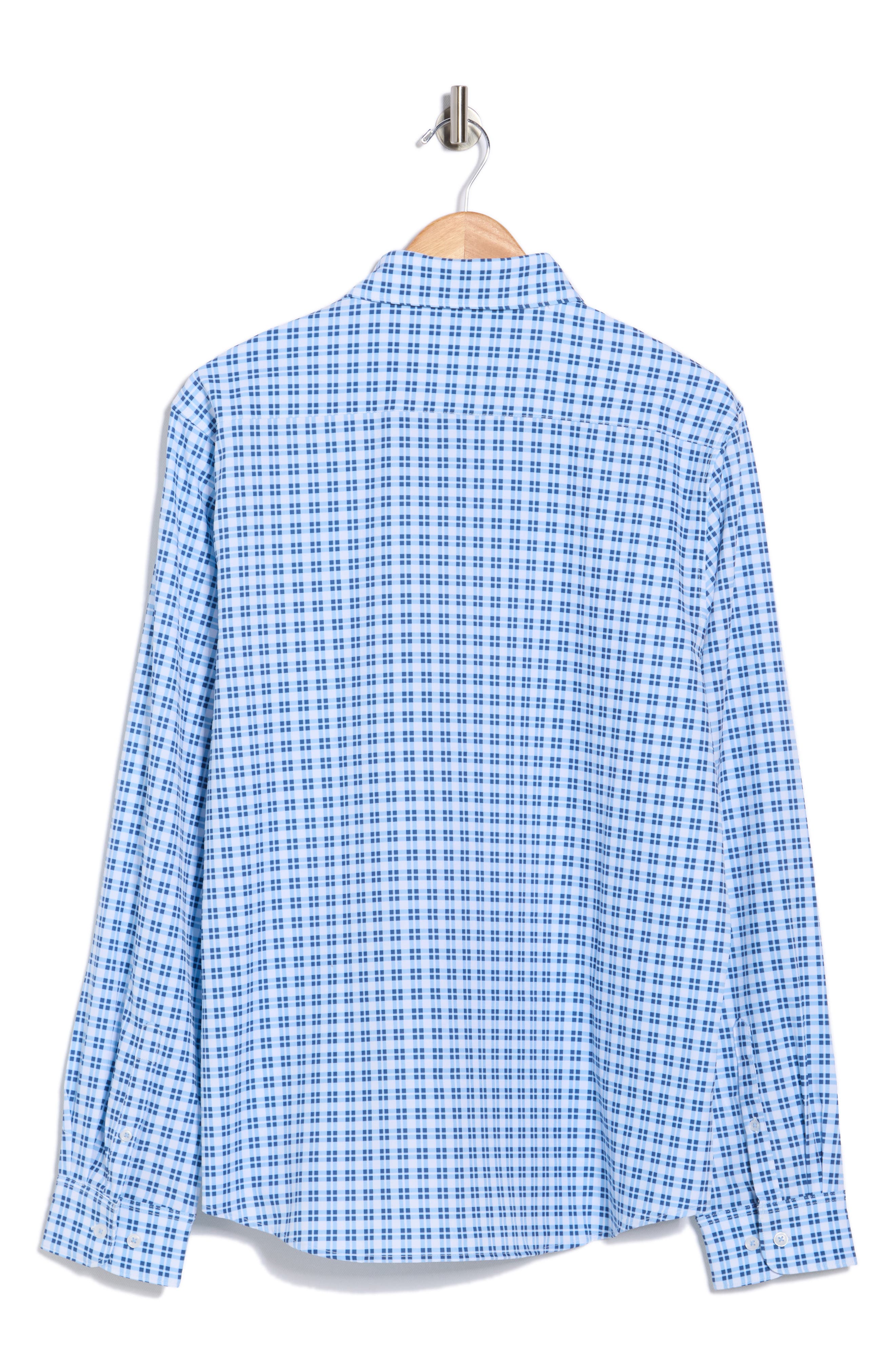 DENIM AND FLOWER Plaid Stretch Button-Up Shirt | Nordstromrack
