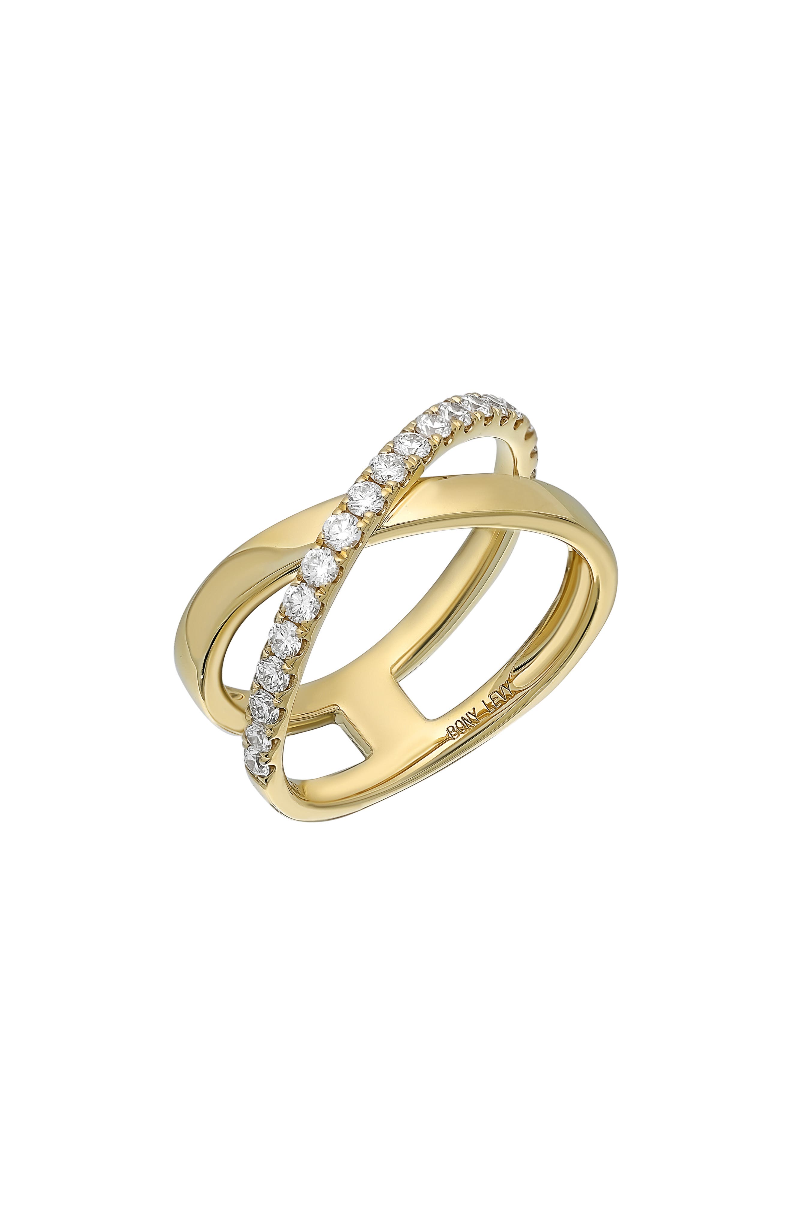 Bony Levy Kiera Diamond Crossover Ring | Nordstromrack
