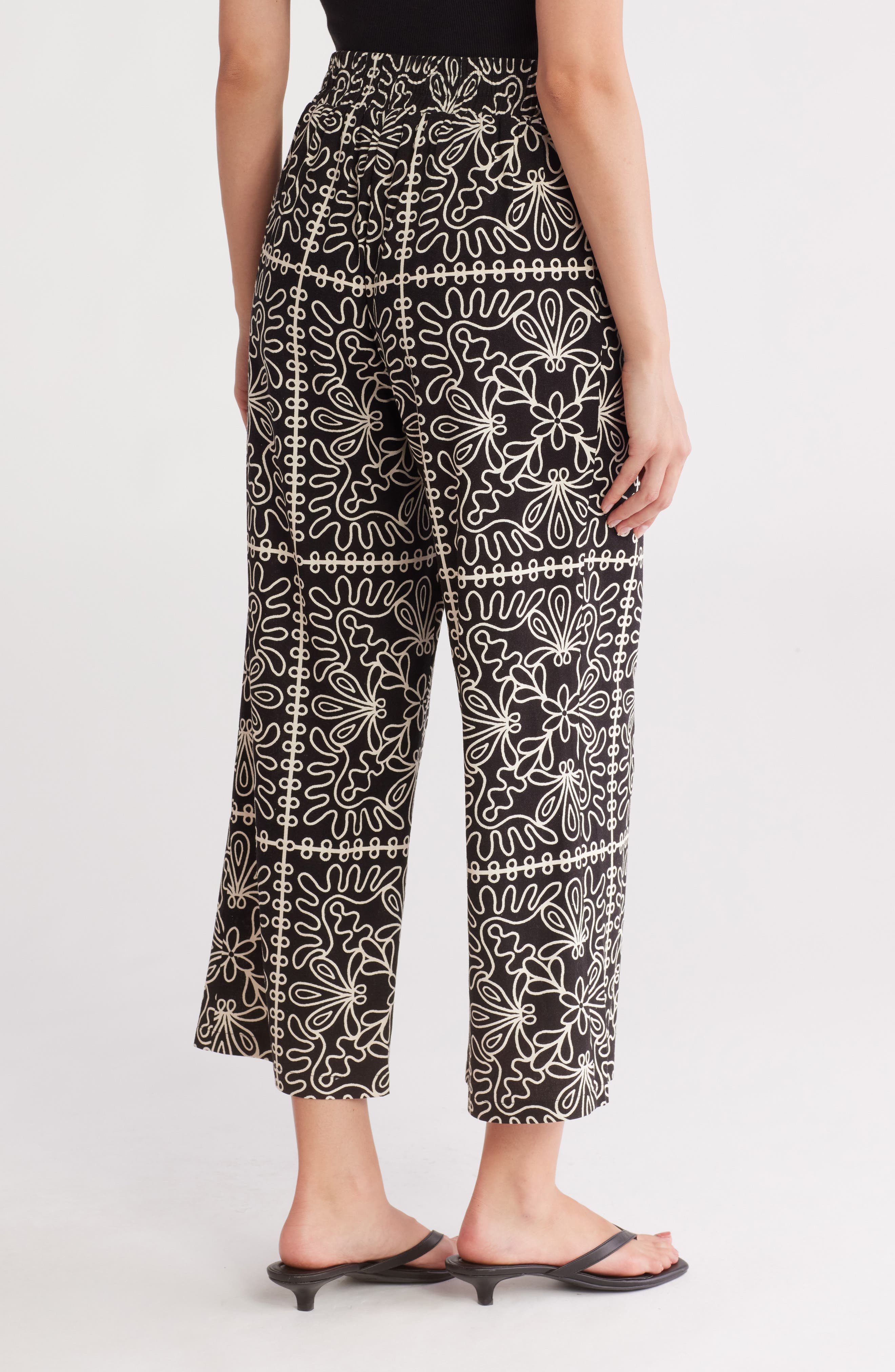 Gemma + Jane Floral Pull-On Pants | Nordstromrack