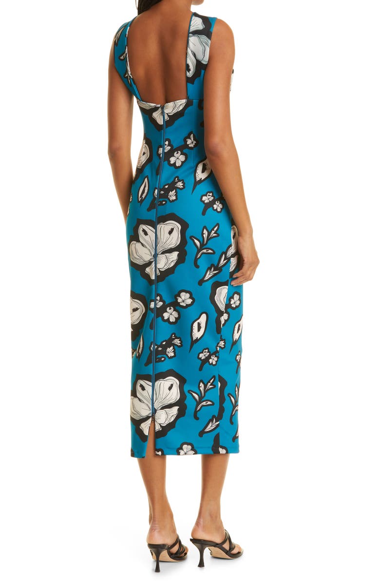 Kimberly Goldson Chrissi Floral Cutout Detail Bodycon Dress | Nordstromrack