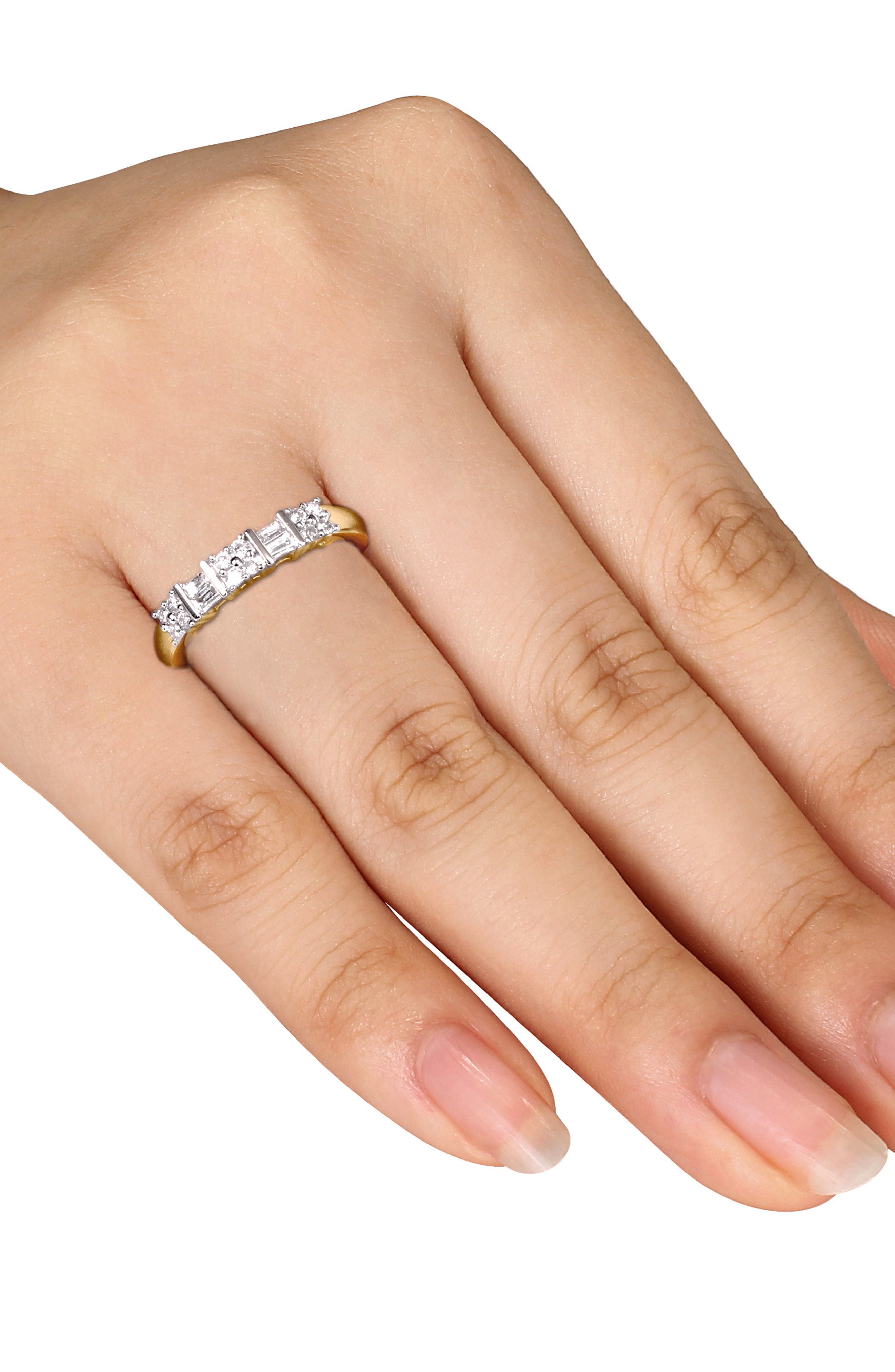 DELMAR Baguette & Round Diamond Ring - 0.26ct. | Nordstromrack