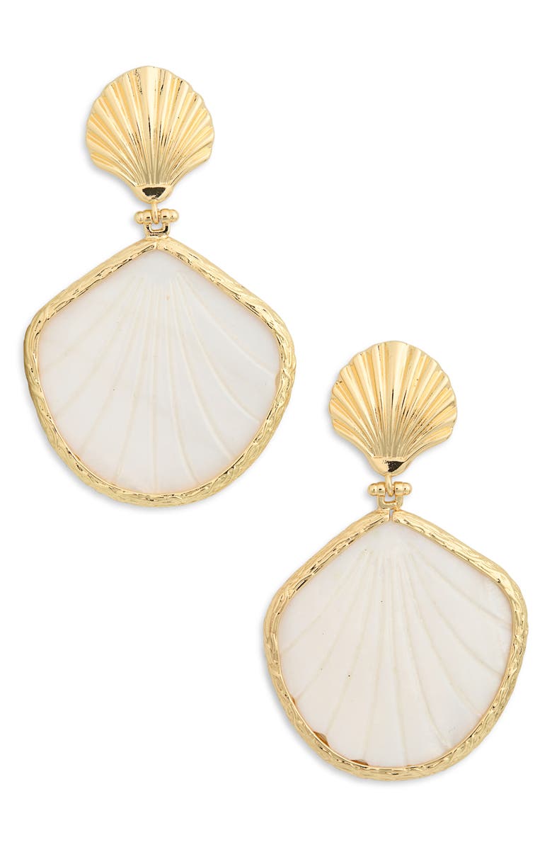 EYE CANDY LOS ANGELES Gianna Shell Statement Drop Earrings | Nordstromrack